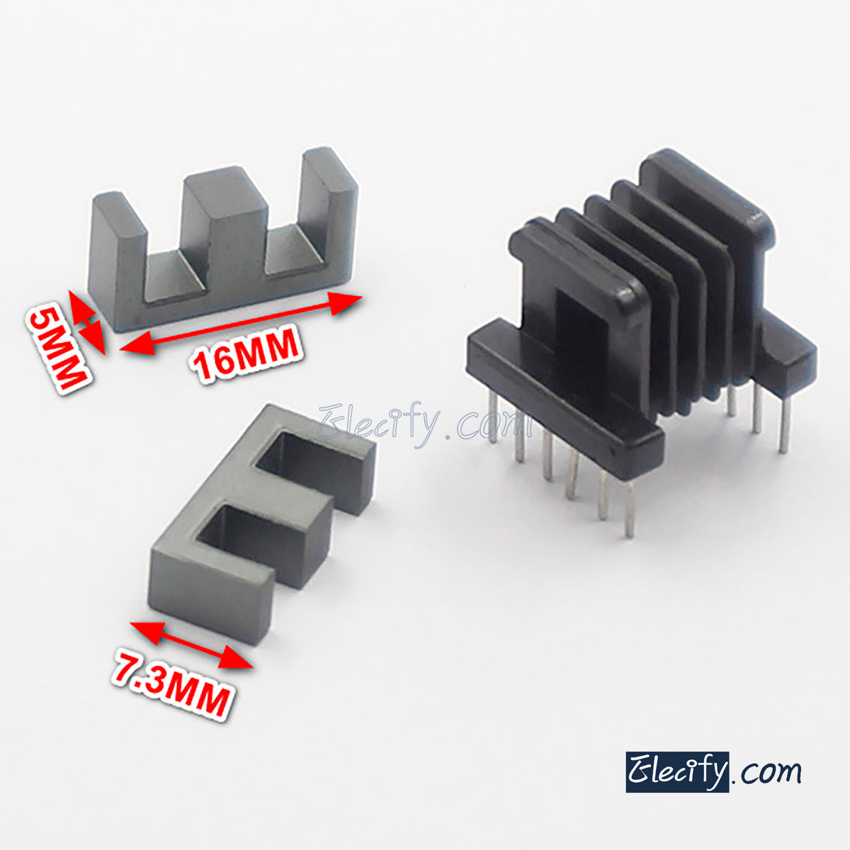EE16 PC40 Ferrite Cores and horizontal bobbin 16mm – elecify