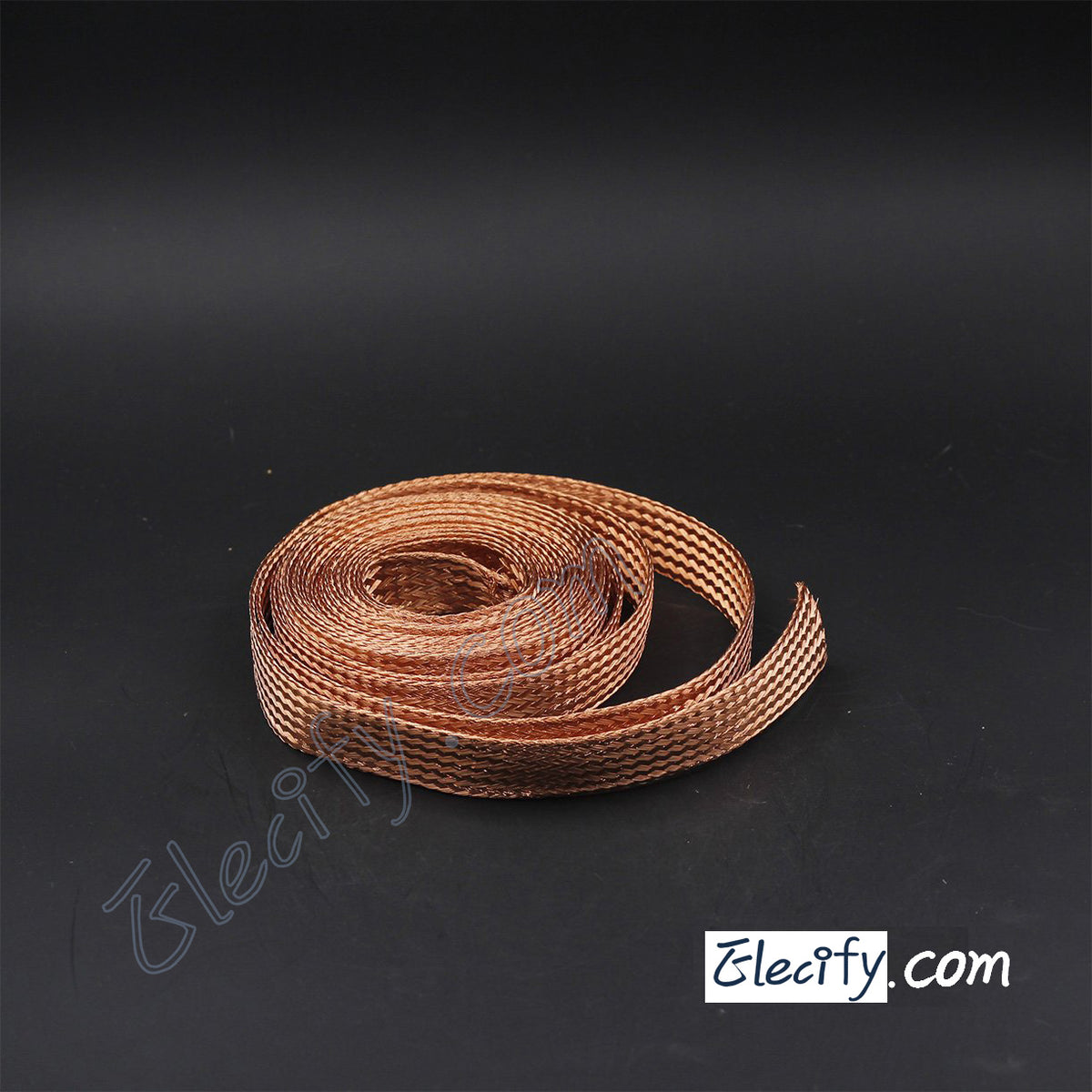 1m 3.3ft, 22mm Flat Copper Braid cable,Bare copper braid wire, ground ...