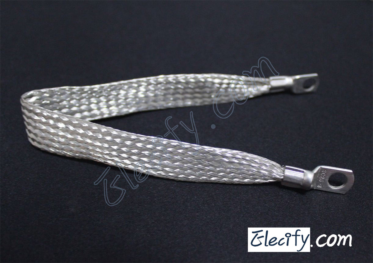 25mm Flat Tinned Copper Braid cable, battery lead, ground strap cable ...