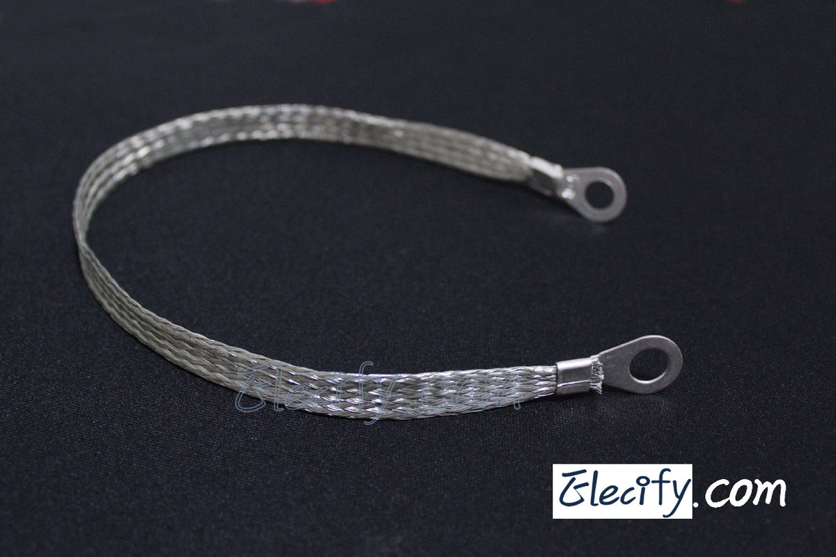 4mm Flat Tinned Copper Braid cable, battery lead, ground strap cable ...