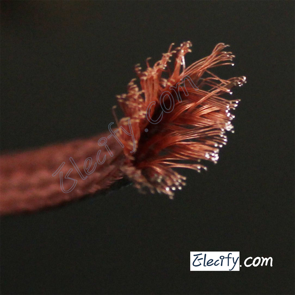 1m 3.3ft 8mm Flat Copper Braid cable,Bare copper braid wire, ground le ...