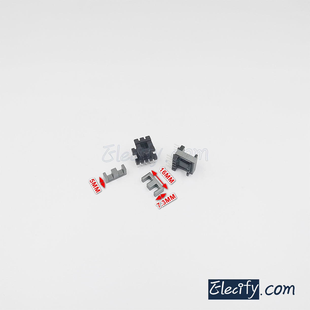 EE16 PC40 Ferrite Cores and horizontal bobbin 16mm – elecify