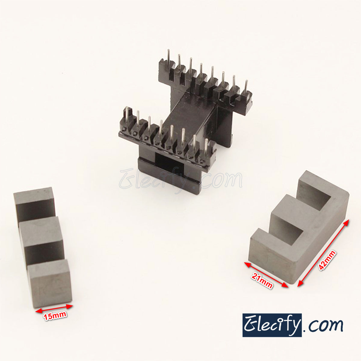 EE42 6+6pins 8+8pins PC40 Ferrite Cores and bobbin 42mm 20mm 15mm 4220 4215 – elecify