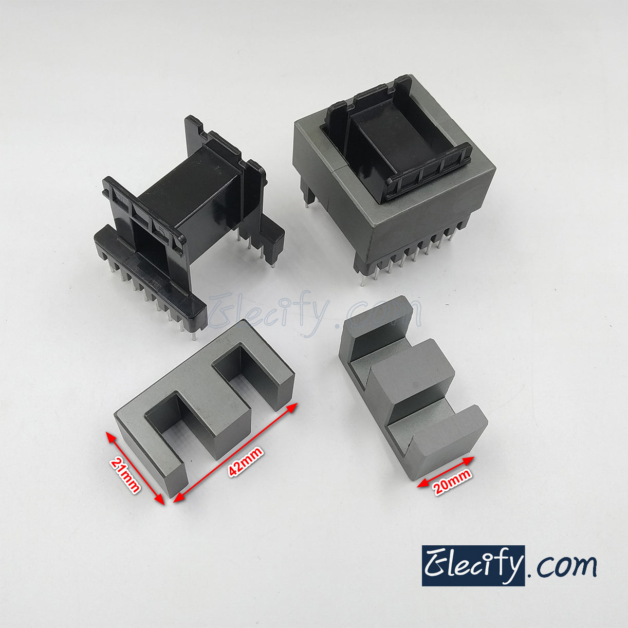 EE42 6+6pins 8+8pins PC40 Ferrite Cores and bobbin 42mm 20mm 15mm 4220 4215 – elecify