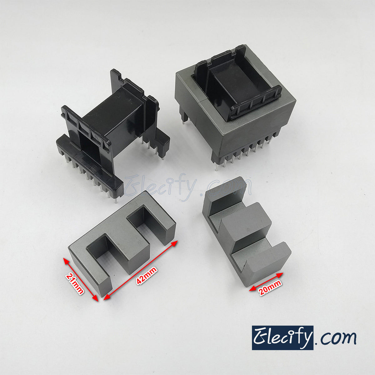 EE42 6+6pins 8+8pins PC40 Ferrite Cores and bobbin 42mm 20mm 15mm 4220 ...