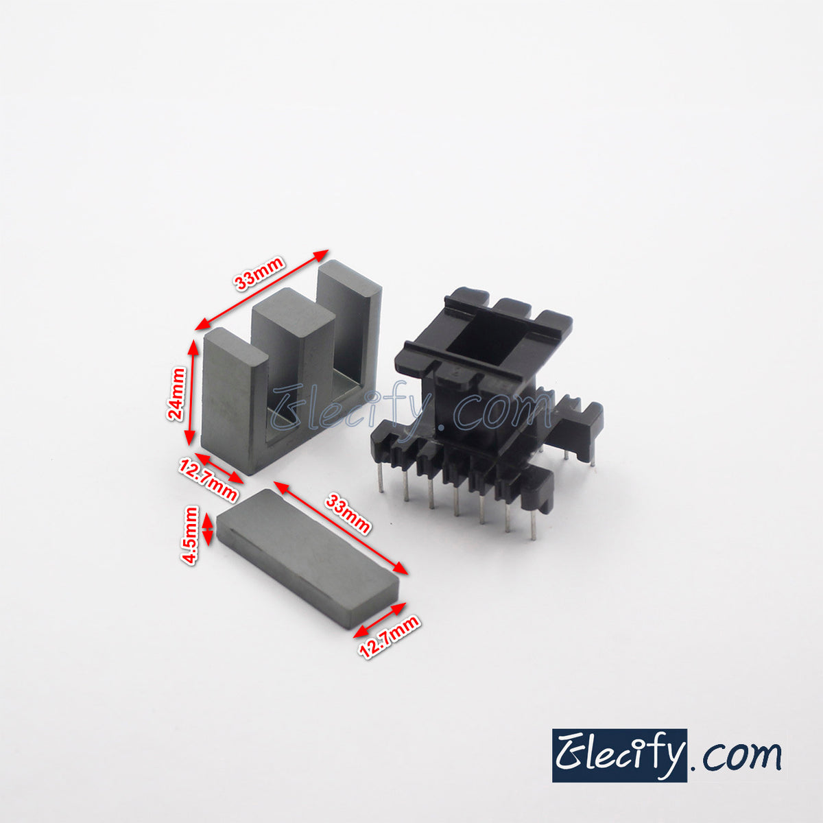 EI33 PC40 Ferrite Cores and bobbin 33mm – elecify